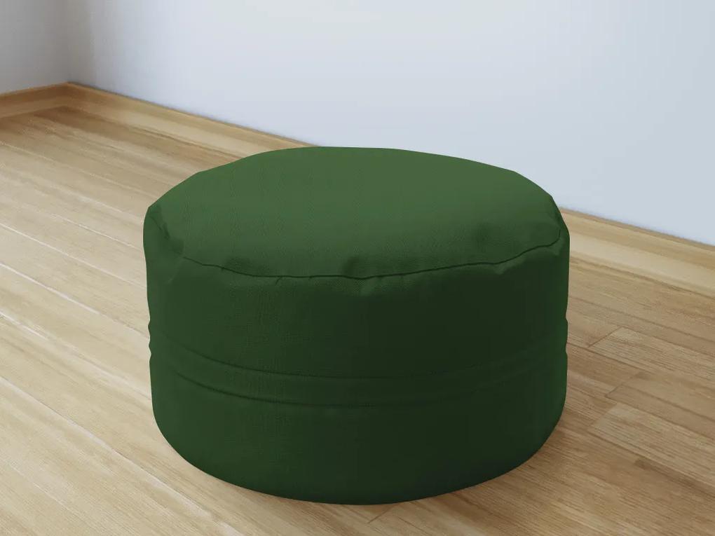Goldea bavlněný sedací bobek 50x20 cm - tmavě zelený 50 x 20 cm