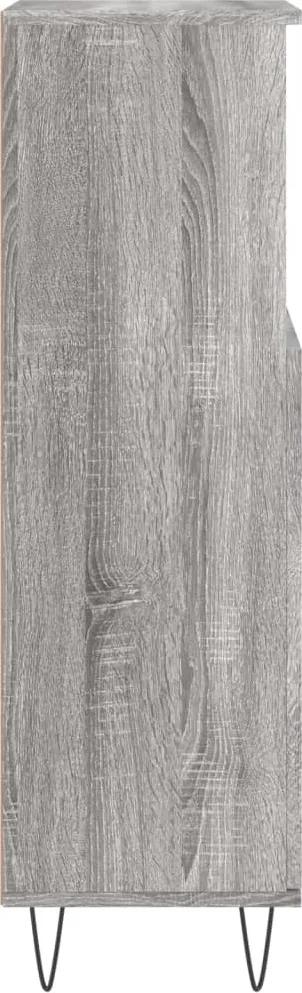 vidaXL Koupelnová skříňka 30x30x100 cm kompozitní dřevo [831562] Barva: kouřový dub