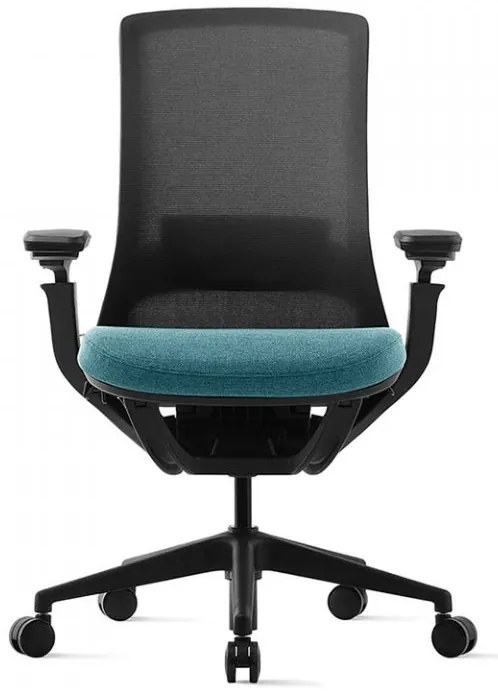 Kancelářská ergonomická židle ROLY BLACK - síťovina Office Pro Světle modrá
