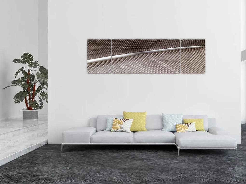 Abstraktní obraz vláken (170x50 cm)