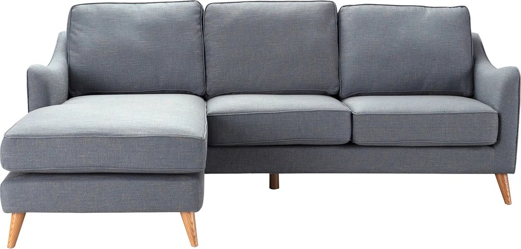 Rohová pohovka Venuste denim blue/brown