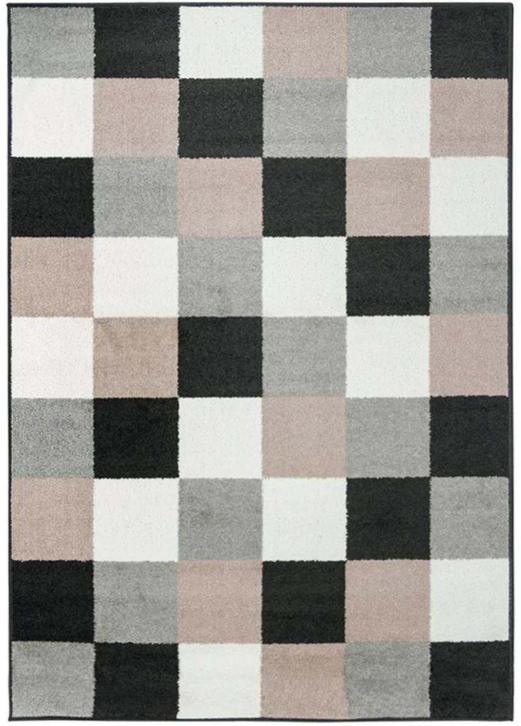 Koberce Breno Kusový koberec LOTTO 923/HR5X, Růžová, Vícebarevné, 100 x 150 cm