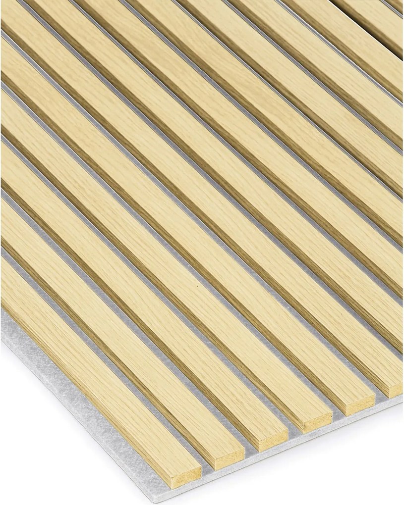 Dřevěný akustický panel, 2400 x 600 mm, B2BP001, bříza
