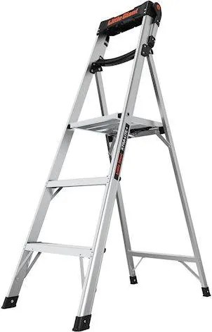 Little Giant Xtra-Lite Plus hliníkové schůdky s plošinou a madlem počet schodů/výška plošiny: 4 / 110 cm, Model: 6