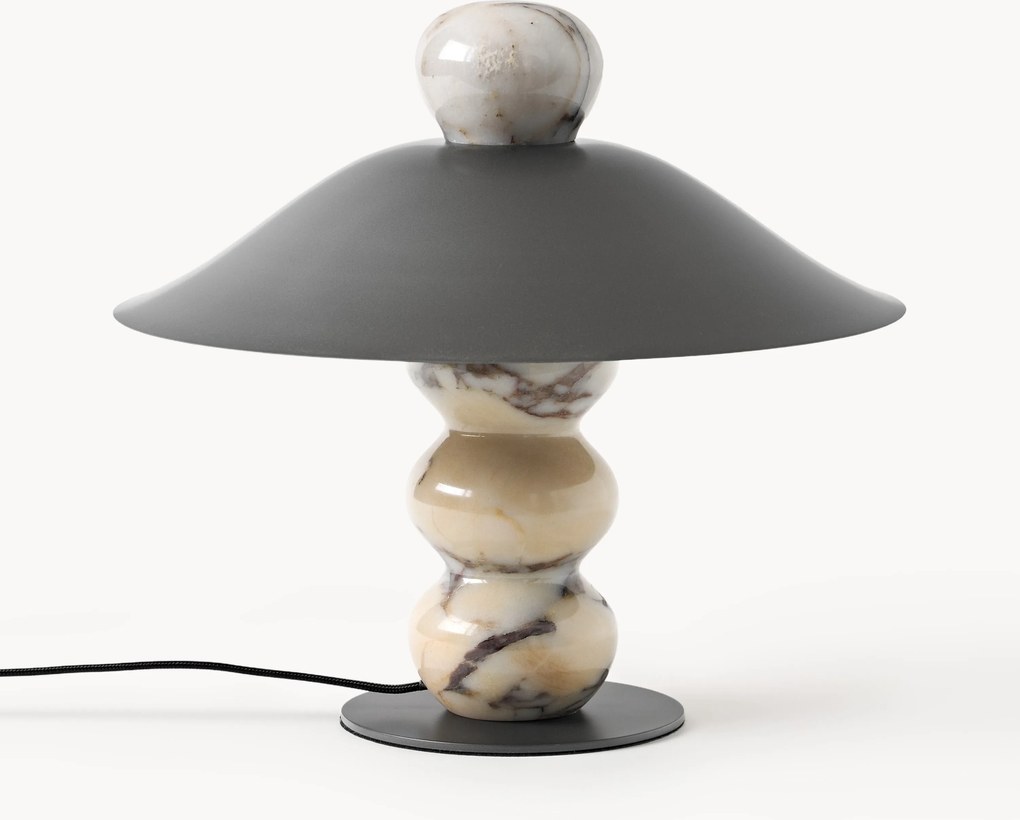 Mramorová stolní lampa Calacatta Viola Elaia, v různých velikostech