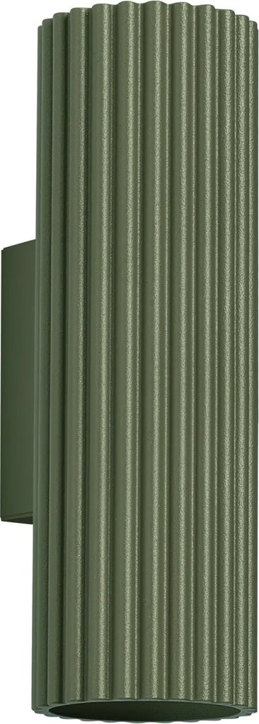 Sollux Lighting Nástěnné svítidlo KARBON 20 olivově zelené