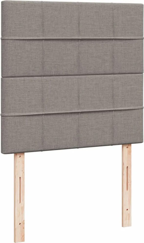 Box spring postel s matrací taupe 80x200 cm textil 3292619