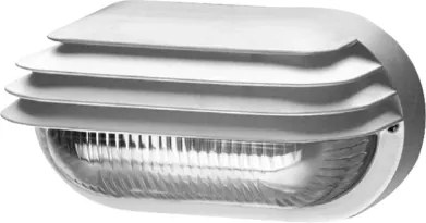 Svítidlo Panlux OVAL GRILL SOG-M-40/B 40W E27 bílá IP44 matné sklo