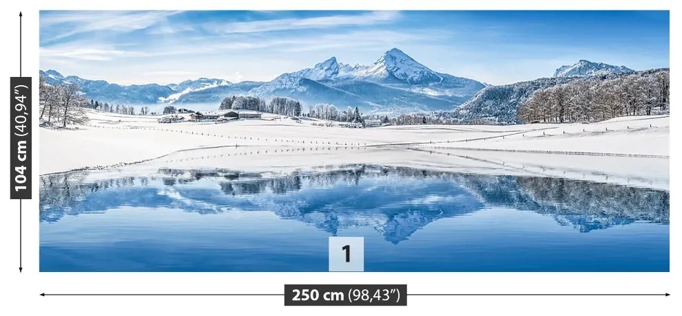 Fototapeta Zimní Alpy 104x70