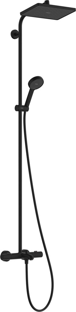 Hansgrohe Activera Q - Sprchový set s vanovým termostatem, 29x18 cm, 2 proudy, EcoSmart, matná černá 28753670