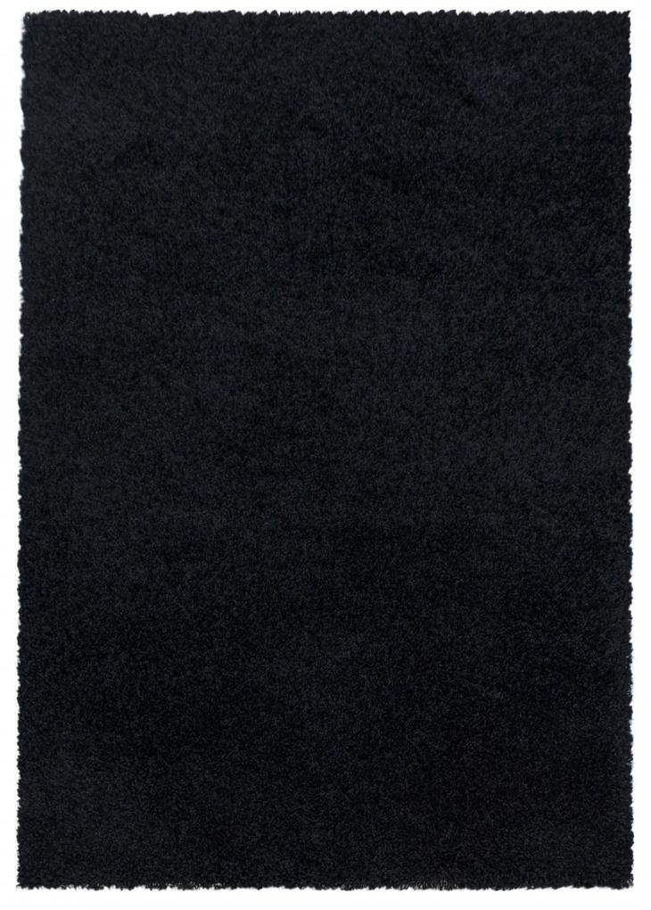 Ayyildiz koberce AKCE: 60x110 cm Kusový koberec Sydney Shaggy 3000 black - 60x110 cm