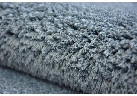 Kusový Kulatý koberec SHAGGY MICRO šedá velikost kruh 120 cm | krásné koberce cz