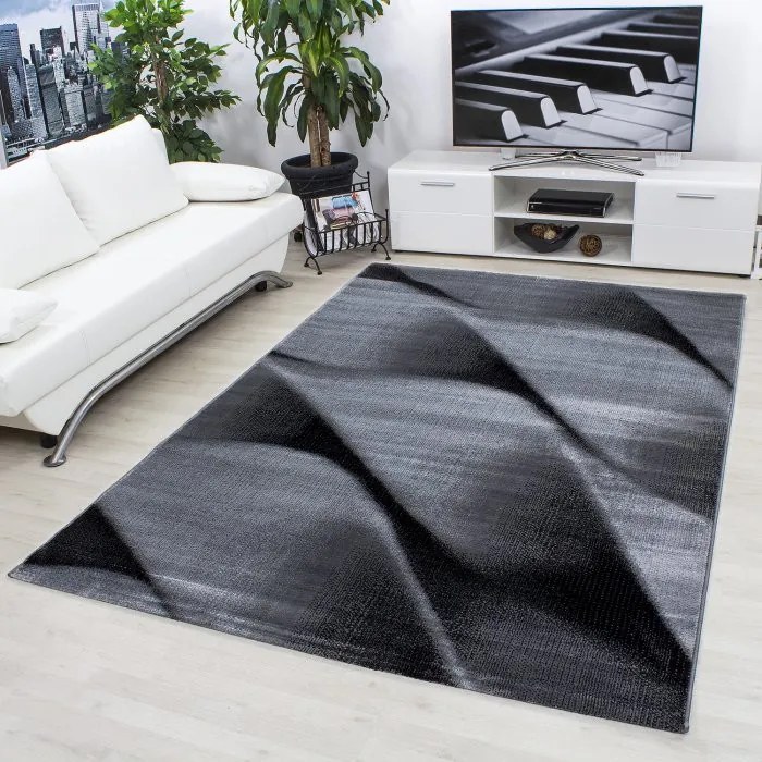 Vopi | Kusový koberec Parma 9240 black - 80 x 300 cm
