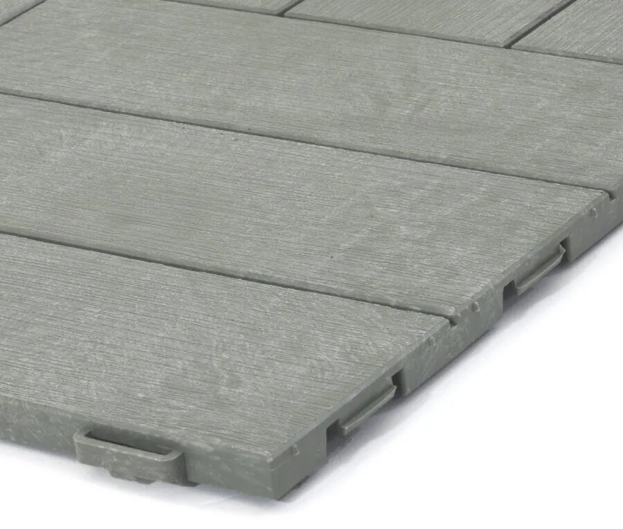 Plastová dlažba Linea Marte 56,3 x 56,3 x 1,3 cm, světle šedá