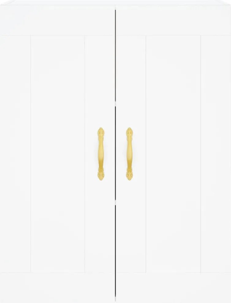 Skříň highboard bílá 69,5 x 34 x 180 cm kompozitní dřevo 3199985
