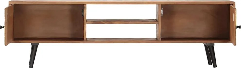TV stolek 140 x 30 x 40 cm masivní akáciové dřevo 247682