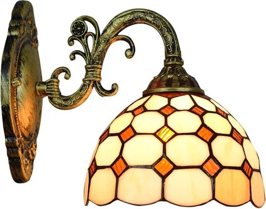 Brilagi - Tiffany vitrážová nástěnná lampa DORAN 1xE27/40W/230V