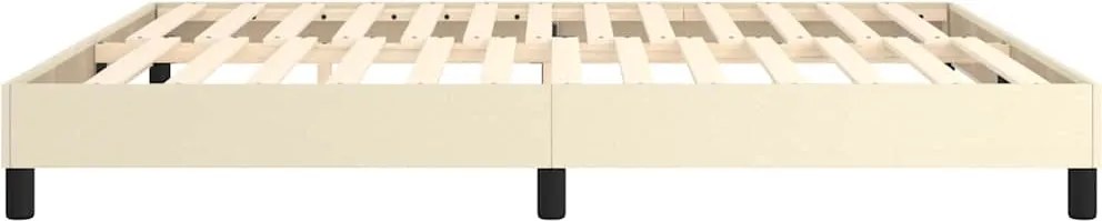 Rám postele s boxspringem krémový 160x200 cm umělá kůže 3120708