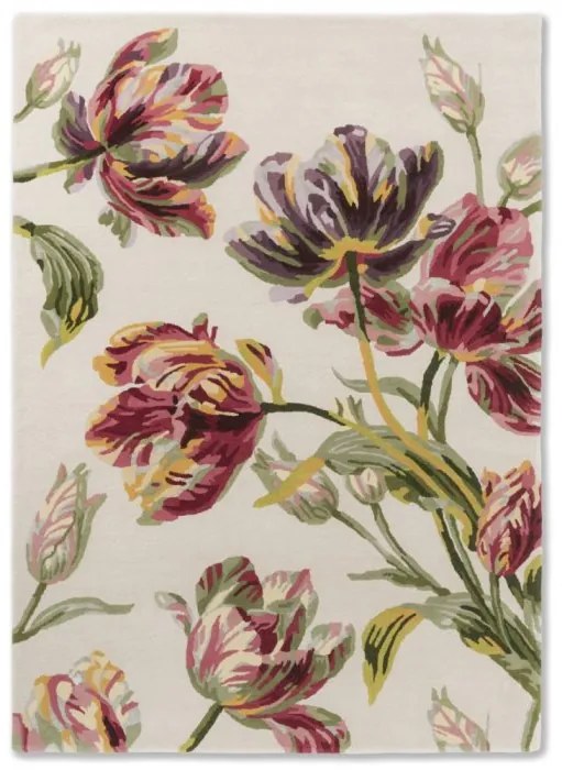 Květinový kusový koberec Laura Ashley Gosford cranberry 81300 Brink & Campman 200 x 300