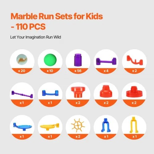 Marble Run Sada 110 KS Stavebnice STEM jako dárek vzdělávací bloky pro děti