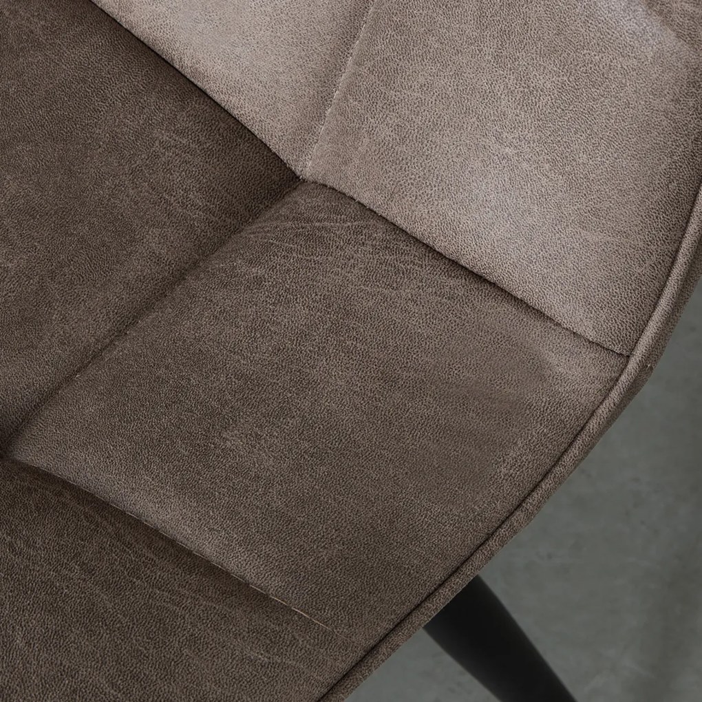 LABEL51 Jídelní židle BISTRO mikro semiš taupe
