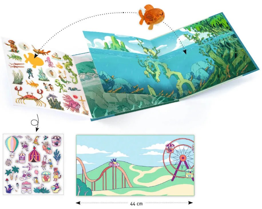 Dobrodružství na moři - příběhové samolepky