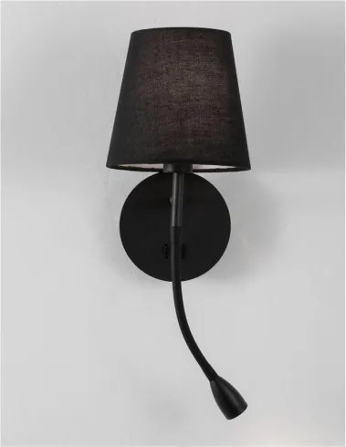 Nástěnné svítidlo NOVA LUCE NIA E27 + LED na čtení 3000K 9182372 bez žárovky