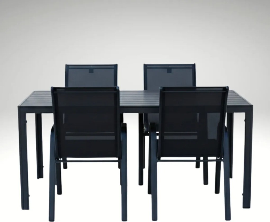 Vikio Venkovní zahradní set 140x80 pro 4 osoby DK302-140 antracit