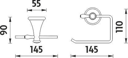 Retro Nimco LADA Držák na toaletní papír LA 19055-80