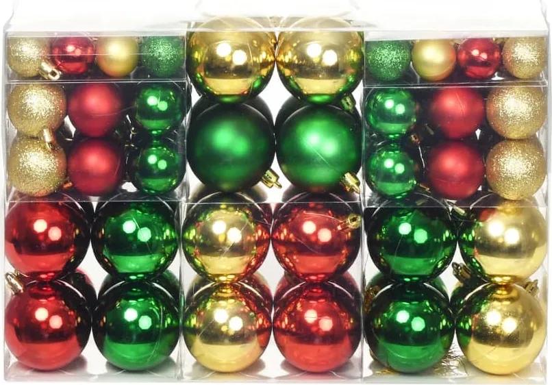 vidaXL Sada vánočních baněk 100 kusů [356102] Barva: Fialová