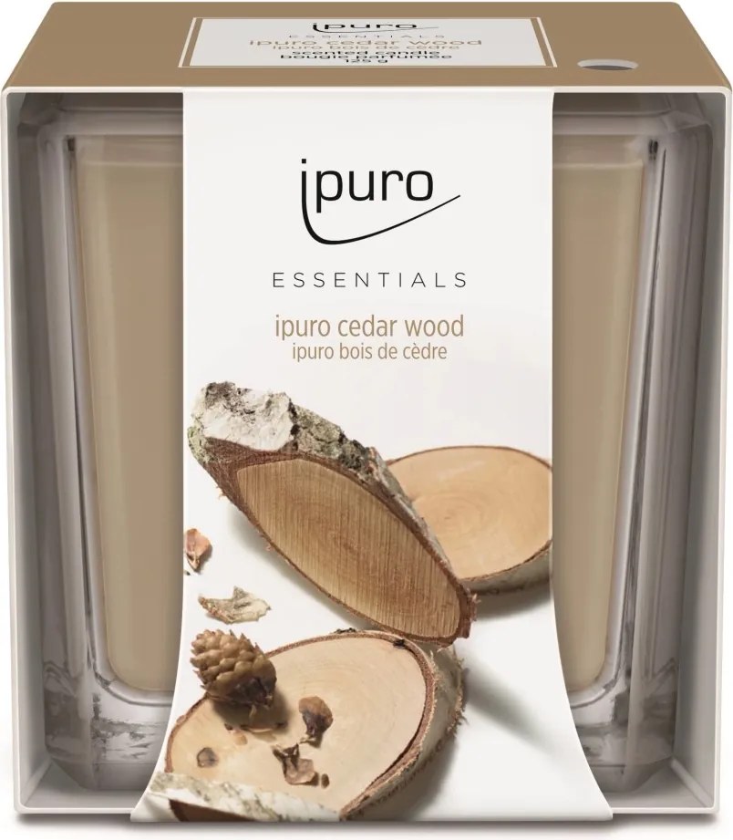 Ipuro Svíčka vonná Essentials Cedar Wood 125 g