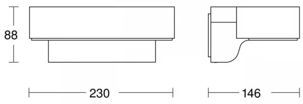 STEINEL 87555 -LED Venkovní nástěnné svítidlo se senzorem L 800 SC LED/7,5W/230V