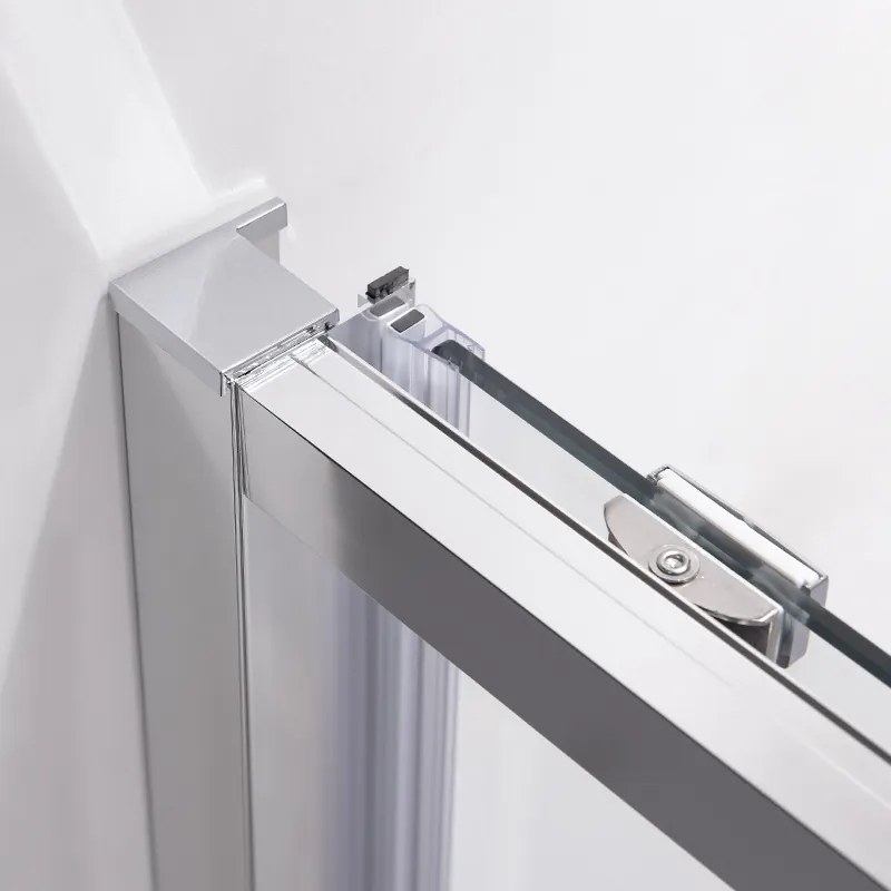 BPS-koupelny Posuvné sprchové dveře PD-NOCR HYD-5167 100 cm chrom/transparent pro instalaci do niky - bez vaničky