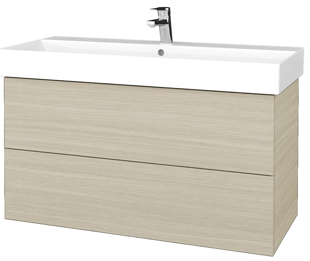 Dřevojas Koupelnová skříň VARIANTE SZZ2 100 Varianta: M01 Bílá mat / M01 Bílá mat