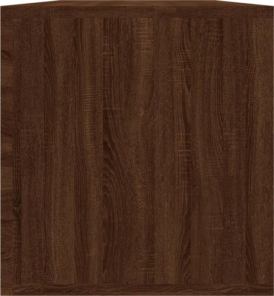 vidaXL Úložný box na LP desky 71 x 34 x 36 cm kompozitní dřevo [815254] Barva: kouřový dub