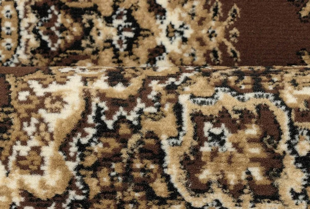 Sintelon, Kusový koberec Teheran Practica 58/DMD, 120x170, hnědá, chodba / předsíň