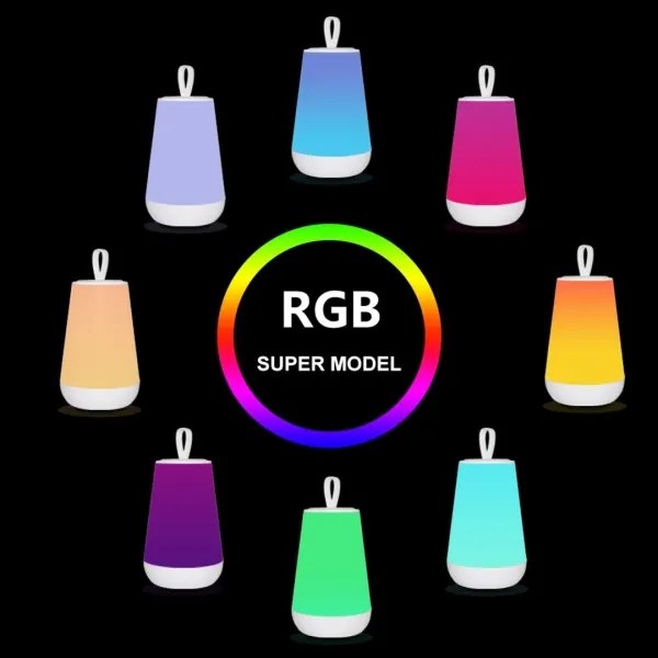 Rabalux 76019 - LED RGB Stmívatelná stolní lampa FRANCO LED/2W/5V 3000K