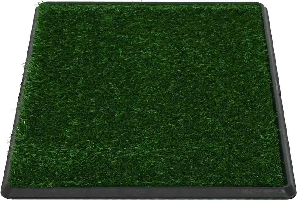 Toaleta pro psy s nádobou a umělou trávou zelená 76x51x3 cm WC 170769