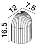 Minimalistické nástěnné svítidlo Ammos