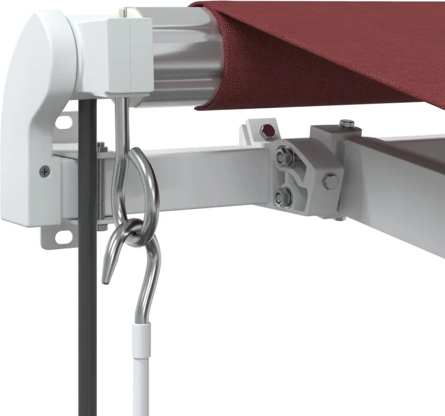 Automatická zatahovací markýza burgundská 500 x 350 cm 3214992