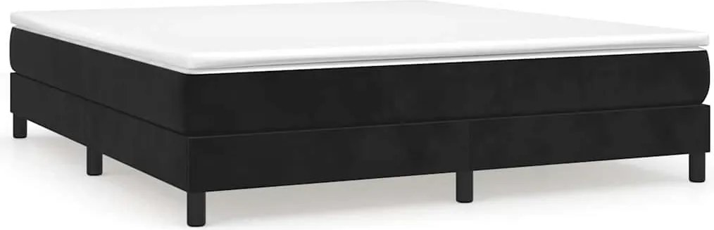 Rám postele s boxspringem černý 180 x 200 cm samet 3120786