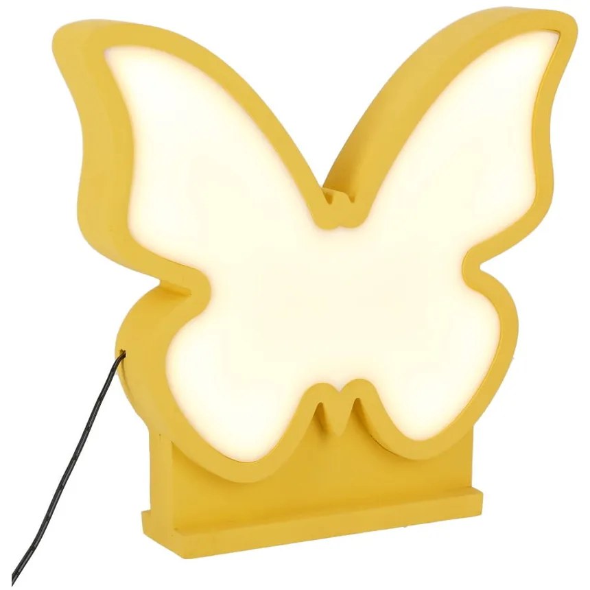 Žlutá dětská lampička Butterfly – Candellux Lighting