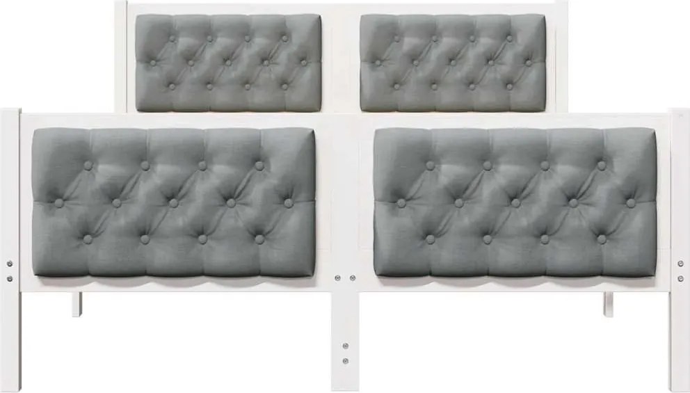 Rám postele Světle šedá 150 x 200 cm Masivní borové dřevo 3394287