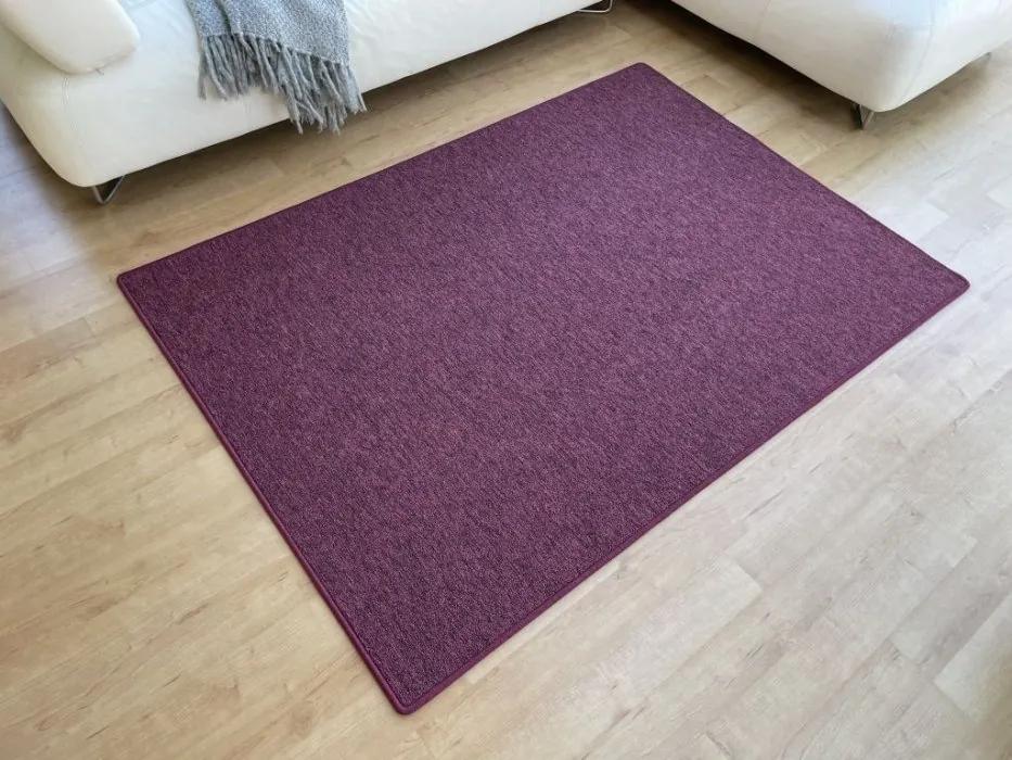 Vopi Kusový koberec Astra vínová Kulatý 67 cm průměr