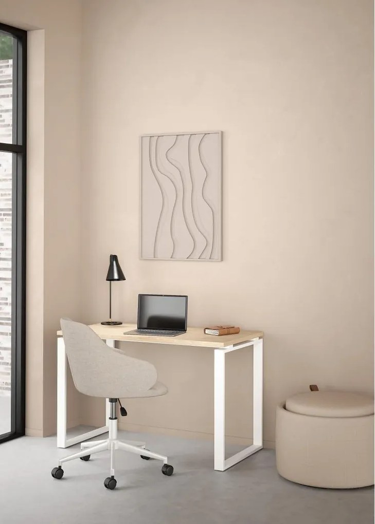 Psací stůl Sigal 120 x 60 cm, hikora jackson / bílá