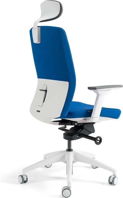 Office Pro Kancelářská ergonomická židle BESTUHL J2 WHITE SP — více barev, s podhlavníkem Modrá 214