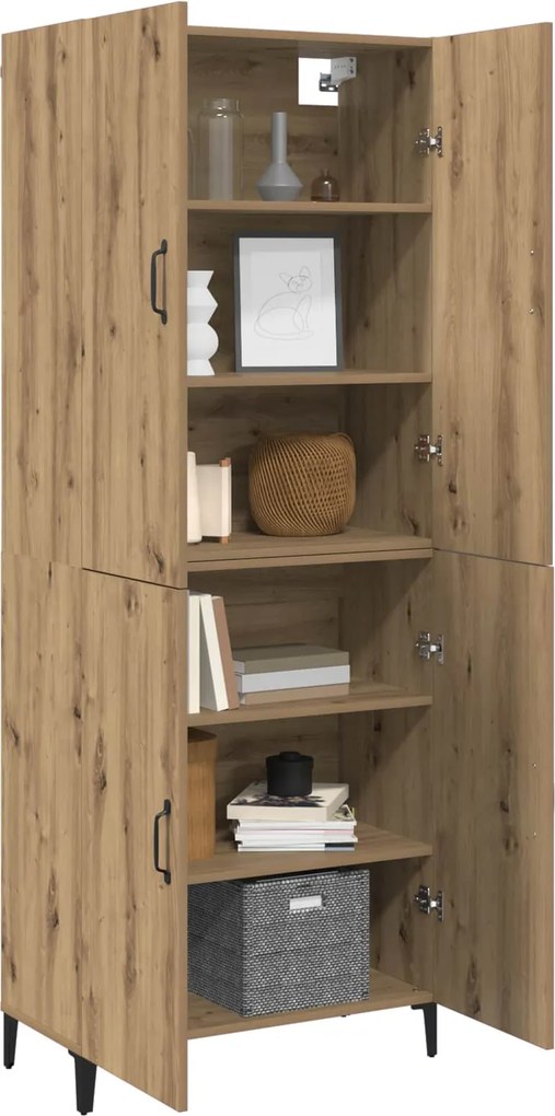 Vysoký bufet 2 ks Artisanový dub 69,5 x 34 x 180 cm 3394570