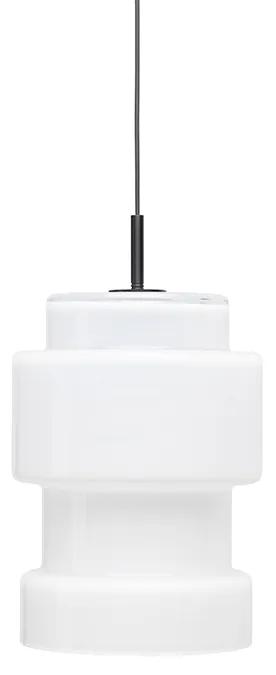Elegantní závěsné svítidlo z ručně foukaného skla Axle S LED Barva: Bílá, Délka kabelu: 5000 mm, Stmívání: Stmívatelné fázově