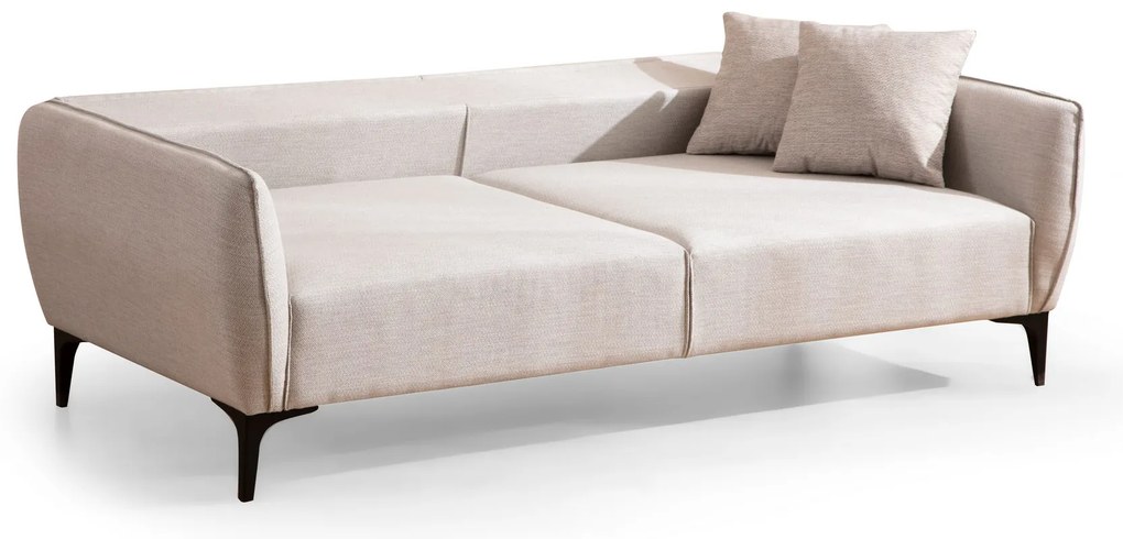 Hanah Home Rozkládací třímístná pohovka BELISSIMO béžová 220 cm 560ARE1362