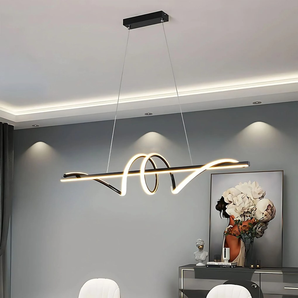 Toolight Závěsné LED osvětlení Modern D24 LHJ023-CP 120 cm černé